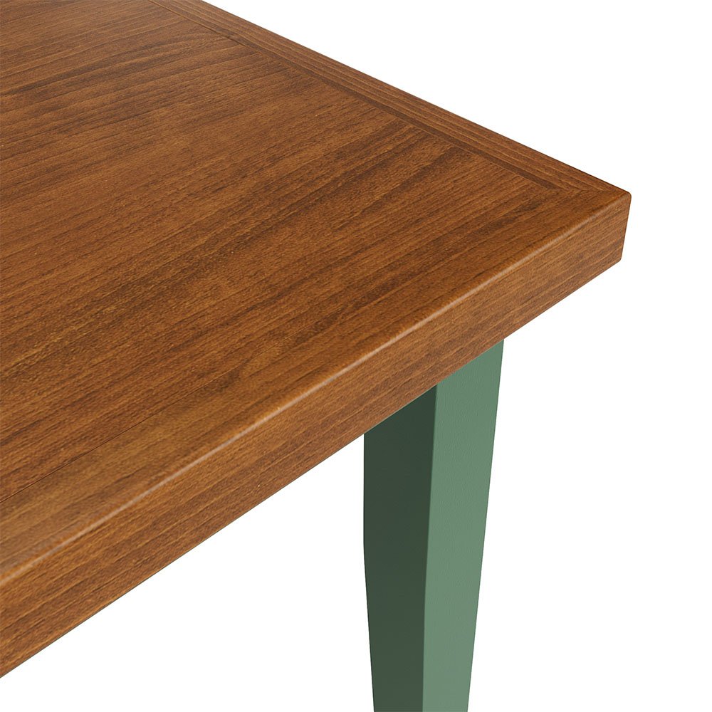 Mesa Colors em Madeira Maciça Quadrada 6 Lugares - 160 x 80cm - Verde